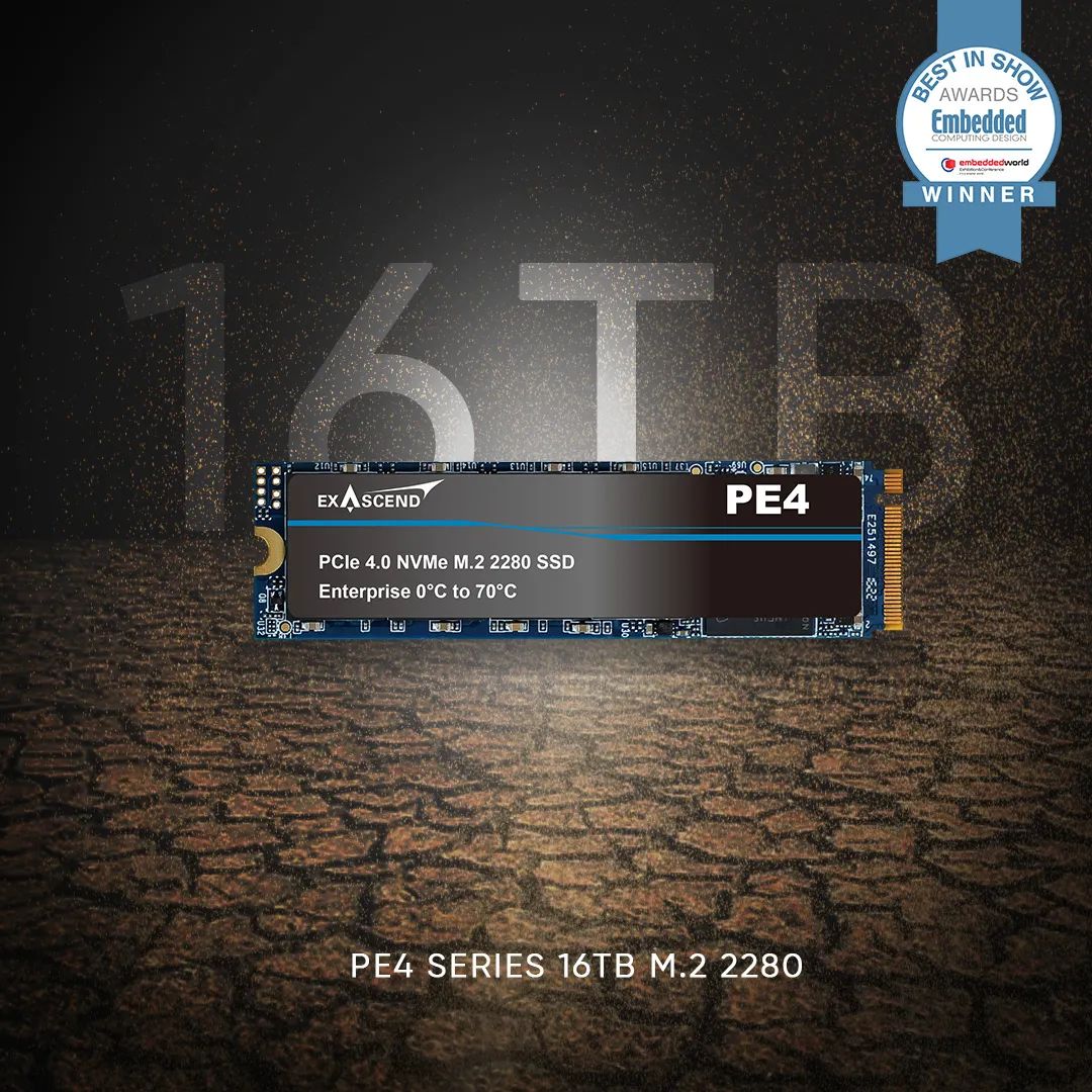 首款 16TB M.2 2280 SSD，至誉 PE4 在 Embedded World 2025 获奖|SSD|固态硬盘_新浪科技_新浪网