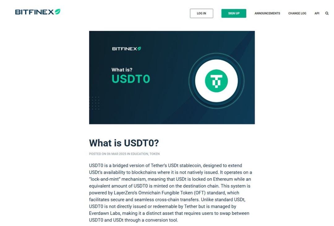 一文了解USDT0：USDT的跨链版靠谱吗？|池子_新浪财经_新浪网