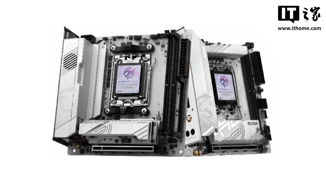 微星 MPG X870I EDGE TI WiFi 主板亮相：双雷电 4 接口，专属扩展插槽|MSI微星|IT之家|硬盘_新浪科技_新浪网