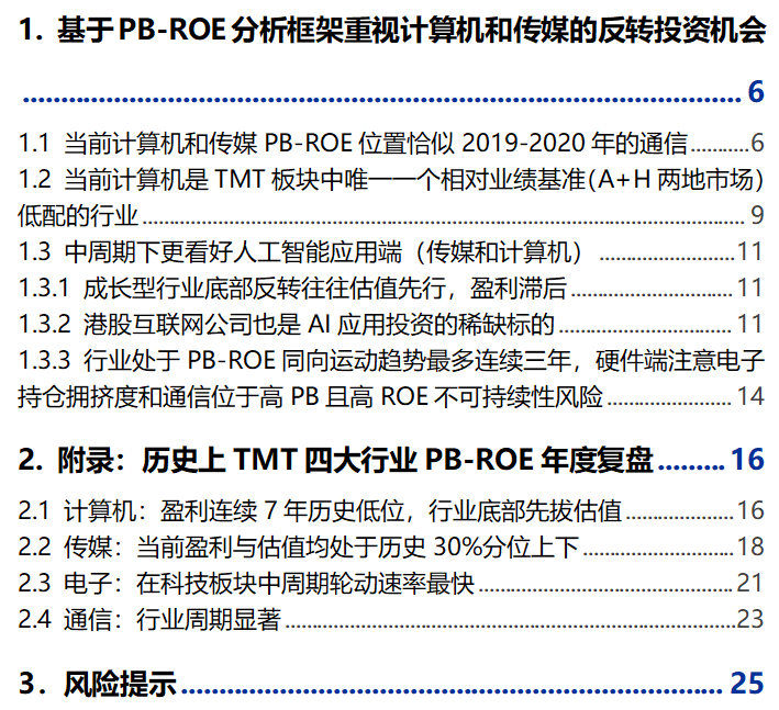 【申万宏源策略】PB-ROE视角下的计算机与传媒底部反转机遇——PB-ROE框架下看行业系列三|计算机_新浪财经_新浪网
