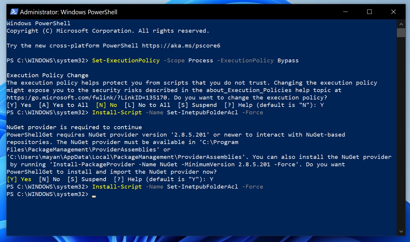 微软发布 Win10 / Win11 新脚本，恢复 C 盘已删 inetpub 文件夹|it之家|powershell|Win11_新浪科技_新浪网