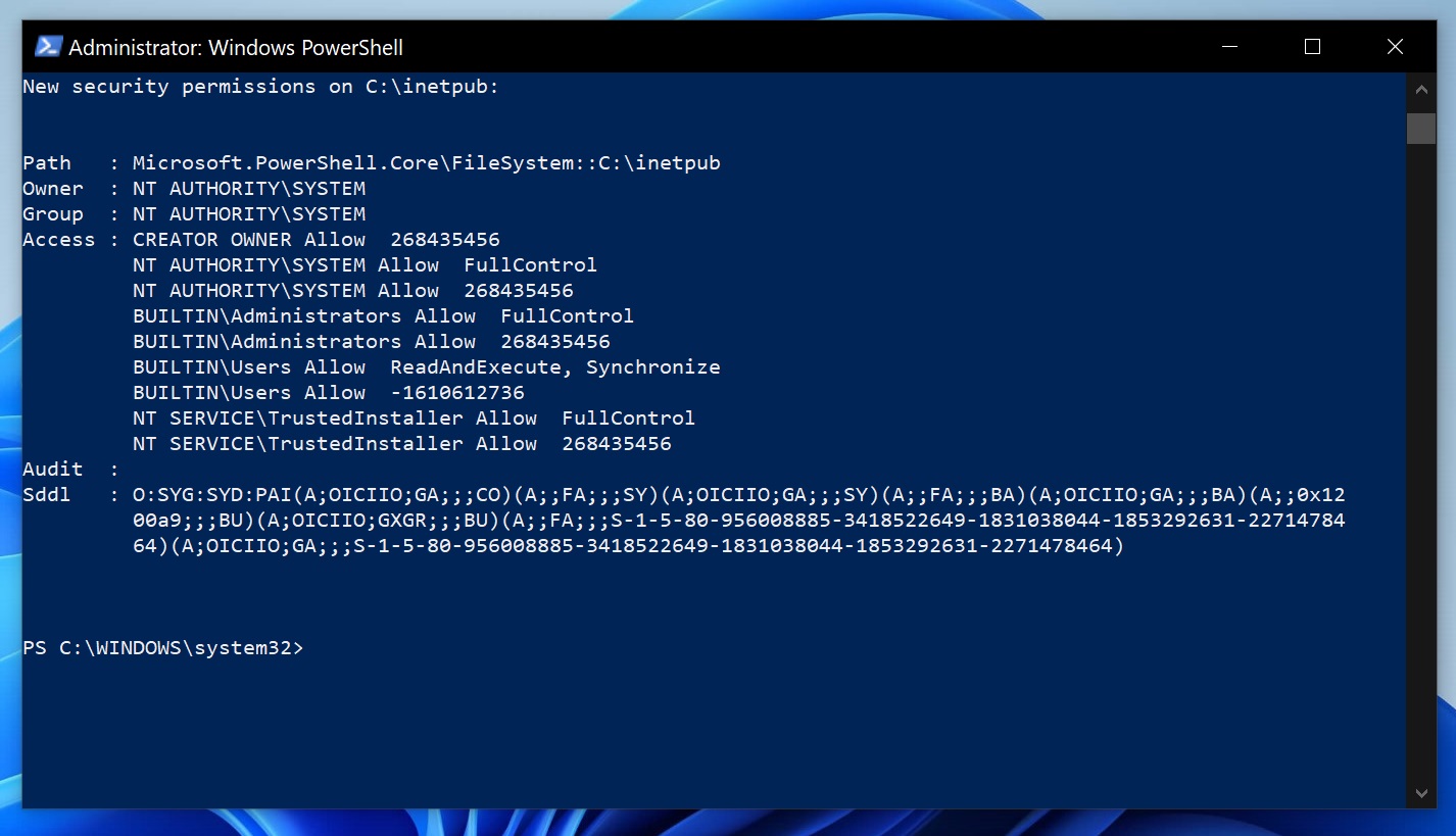 微软发布 Win10 / Win11 新脚本，恢复 C 盘已删 inetpub 文件夹|it之家|powershell|Win11_新浪科技_新浪网