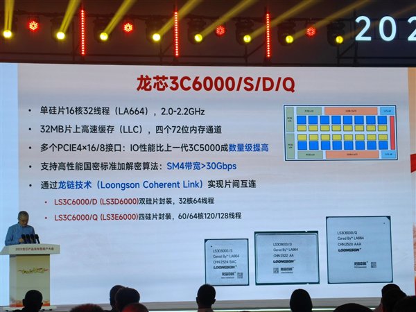 48家齐发！龙芯3C6000系列揭秘：终于开始堆核 超越三代至强只是开始|龙芯|处理器|硅片_新浪科技_新浪网