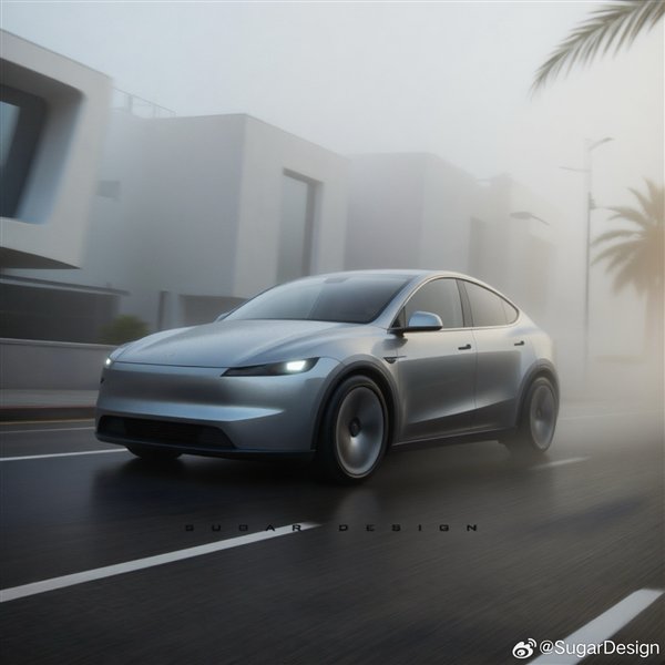 8x8x免费华人在线观看：好钢用到刀刃上！博主绘制廉价版特斯拉Model Y效果图