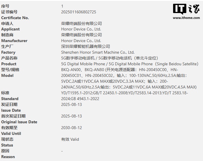 荣耀 Magic8 系列入网：90W 有线充，国内首个通过 3C 认证的第 2 代骁龙 8 至尊版芯片手机|华为荣耀|荣耀 Magic|IT之家_新浪科技_新浪网