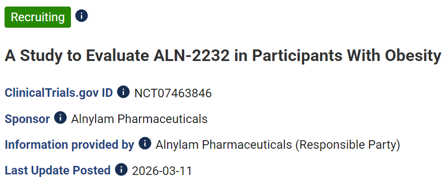 Alnylam：ACVR1c siRNA启动减重1/2期临床|脂肪组织|肥胖|靶向|格鲁|笔记_新浪新闻