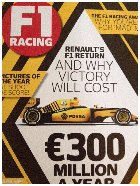 英媒披露雷诺F1车队新涂装：黄色+黑色_手机新浪网