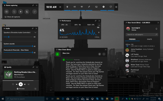 微软发布Xbox Game Bar 适用在Win10上的所有PC游戏_手机新浪网