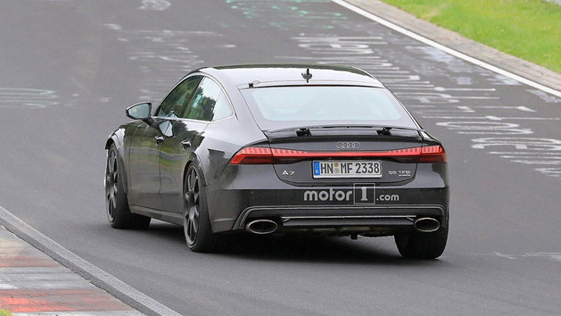 奥迪RS7最新测试谍照曝光 或2019年上市-新浪汽车