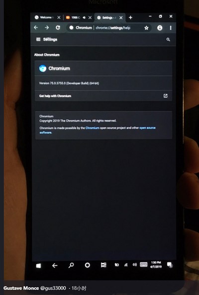 开发者编译Windows 10 ARM版Chromium浏览器，一加6T等成功运行__财经头条