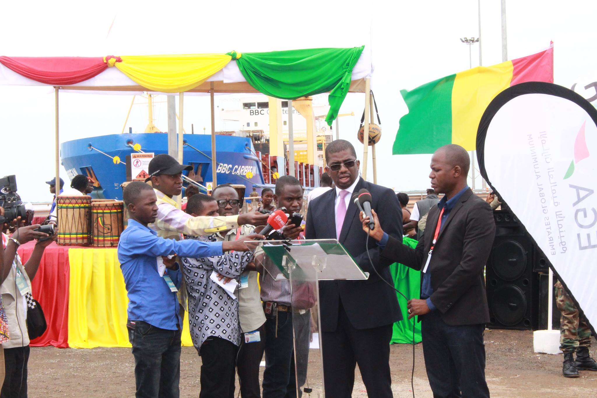 阿联酋环球铝业在几内亚KAMSAR港口新建商用码头竣工|阿联酋|几内亚|码头_新浪财经_新浪网