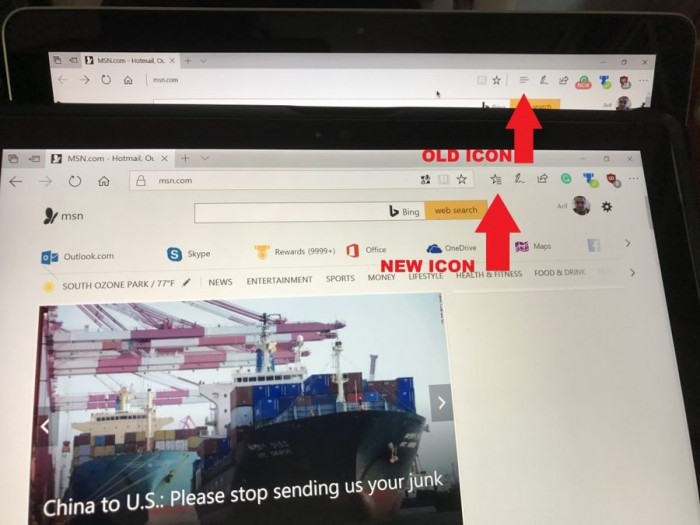 [图]微软Edge浏览器新版Hub图标亮相_手机新浪网