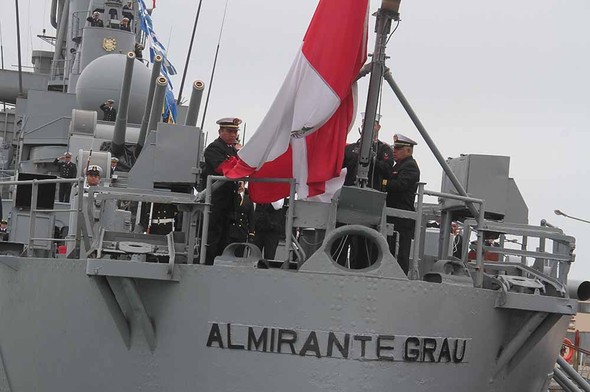 秘鲁海军万吨巡洋舰退役 系世界最后一艘火炮巡洋舰|海军|格劳|巡洋舰_新浪军事_新浪网