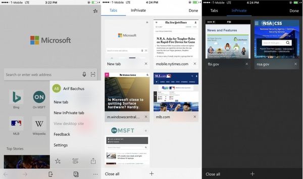 [图]iOS端Edge浏览器上手体验_手机新浪网
