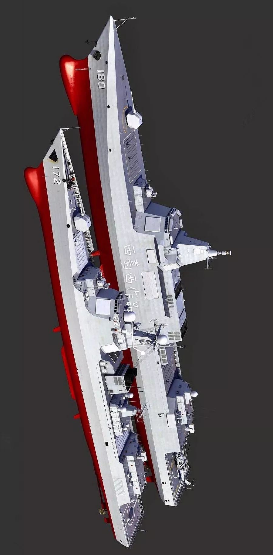 今天两艘055同时下水！从小步快跑，到大步向前（高清多图）
