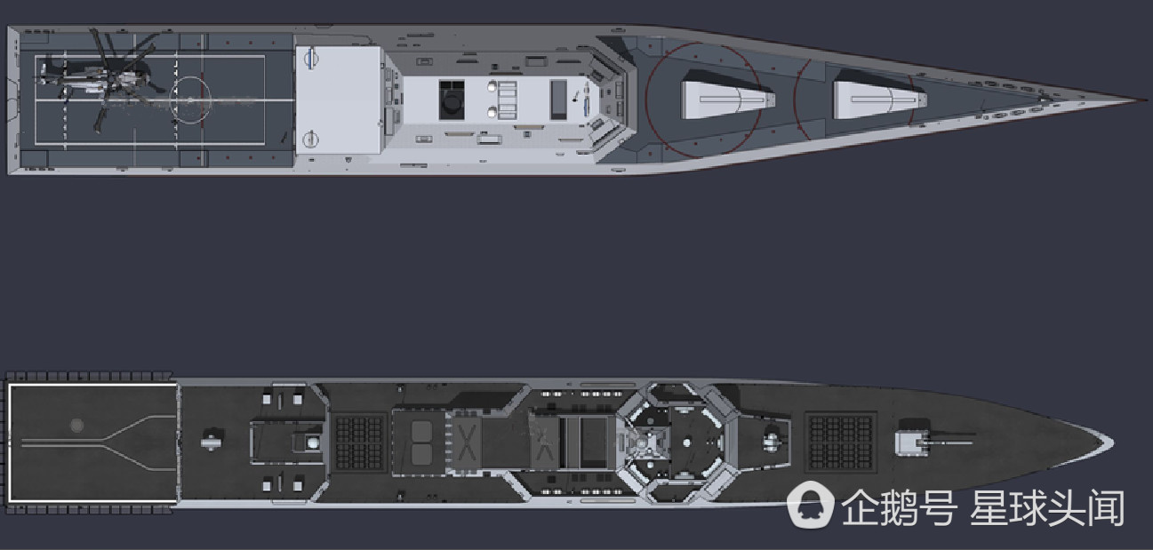 第二艘055型驱逐舰曝光 CG图与052D对比体型大很多！_手机新浪网