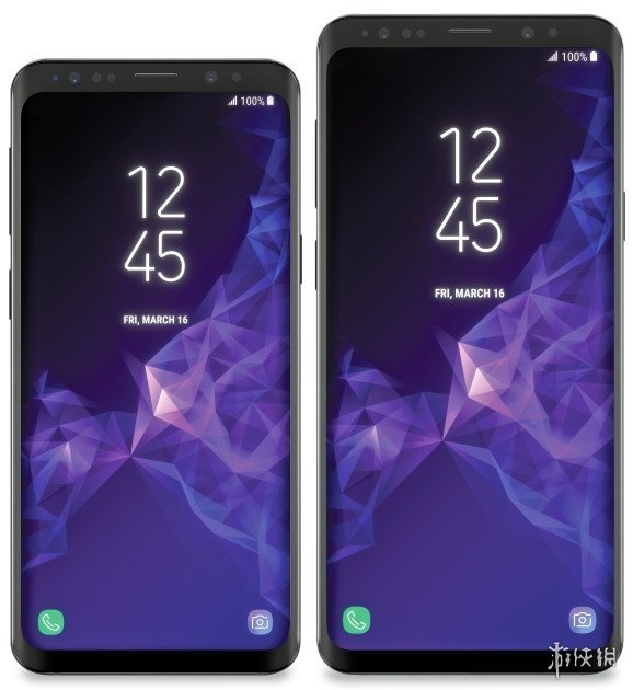 三星S9/S9 Plus渲染图及壁纸 史上最贵屏占比近90%_新浪游戏_手机新浪网