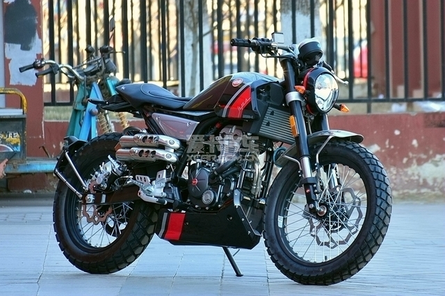 正统咖啡骑士 宗申aprilia CR150实拍-新浪汽车