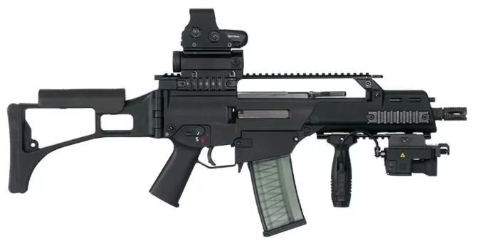 看看世界顶尖步枪的广告照片，德国HK公司的魔改G36、HK417｜老照片|步枪|德国|广告_新浪新闻